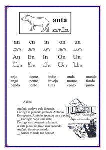 1º e 2º anos - ATIVIDADES COM AS SÍLABAS an - en - in - on - un - Cuca ...