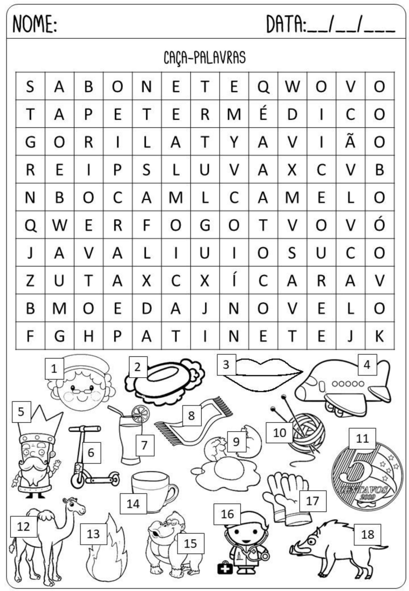 1º Ano Atividades De Alfabetização Sílabas Simples Cuca Super