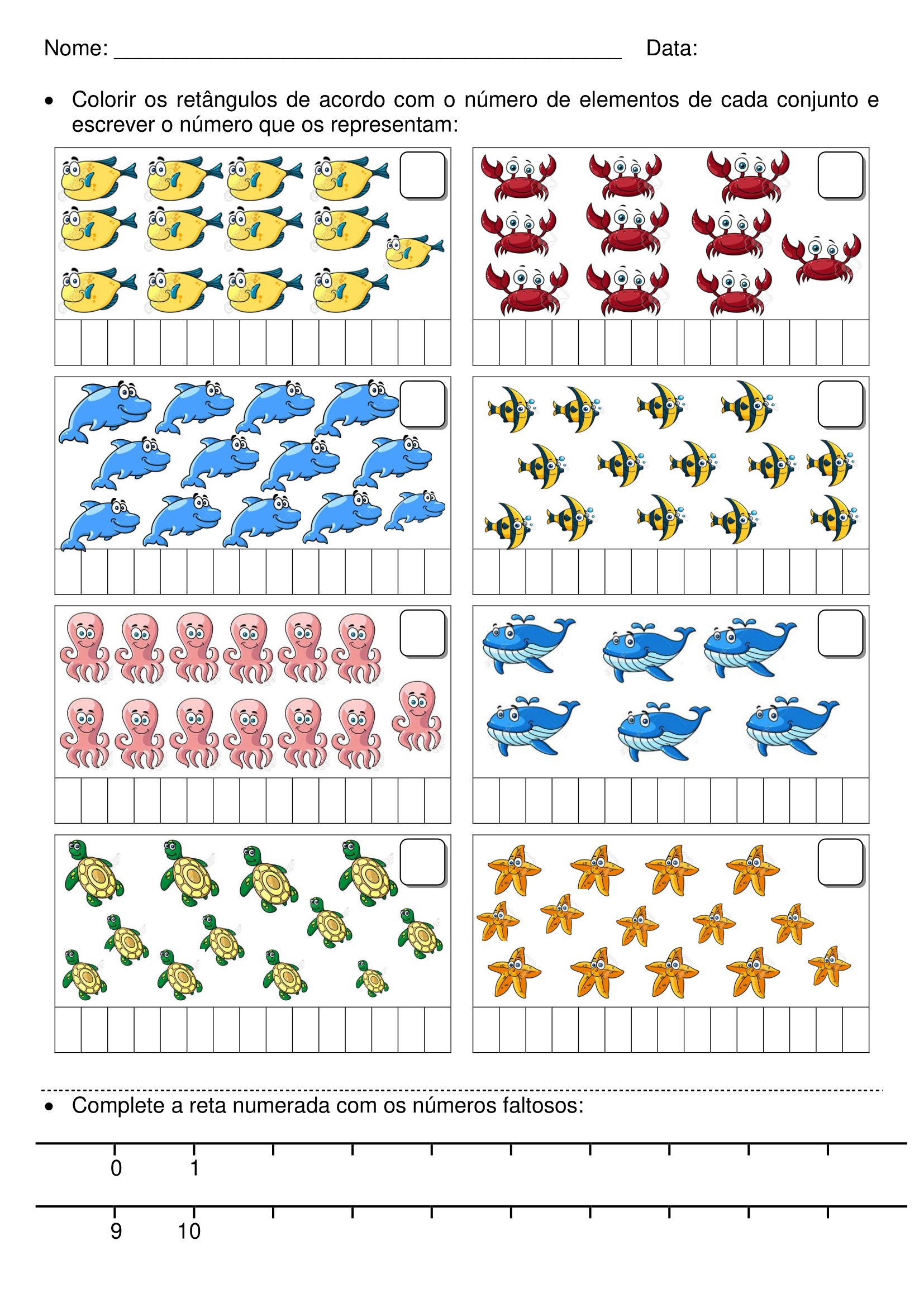 1º e 2º anos - ATIVIDADES DE MATEMÁTICA ENVOLVENDO NÚMEROS e ...