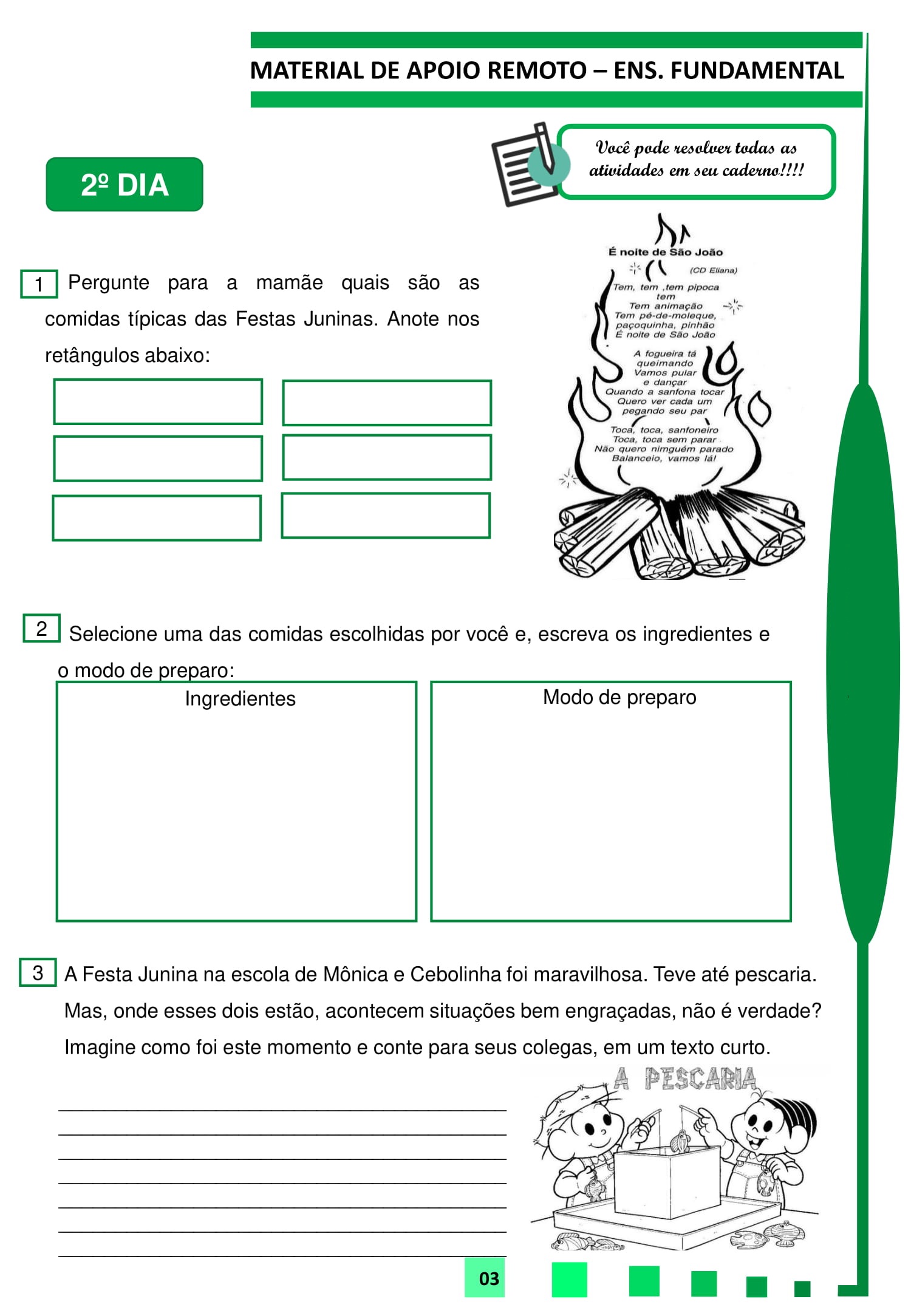 5º ANO - ATIVIDADES DE ESTUDOS EM CASA - TODAS AS DISCIPLINAS - Cuca ...