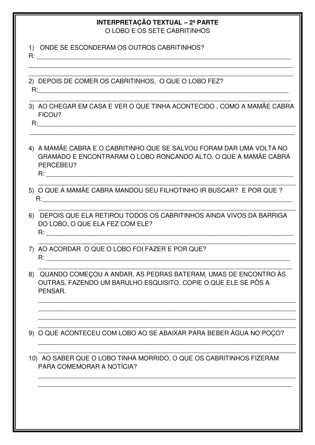 4º e 5º anos - leitura e interpretação de texto - gênero textual: conto ...