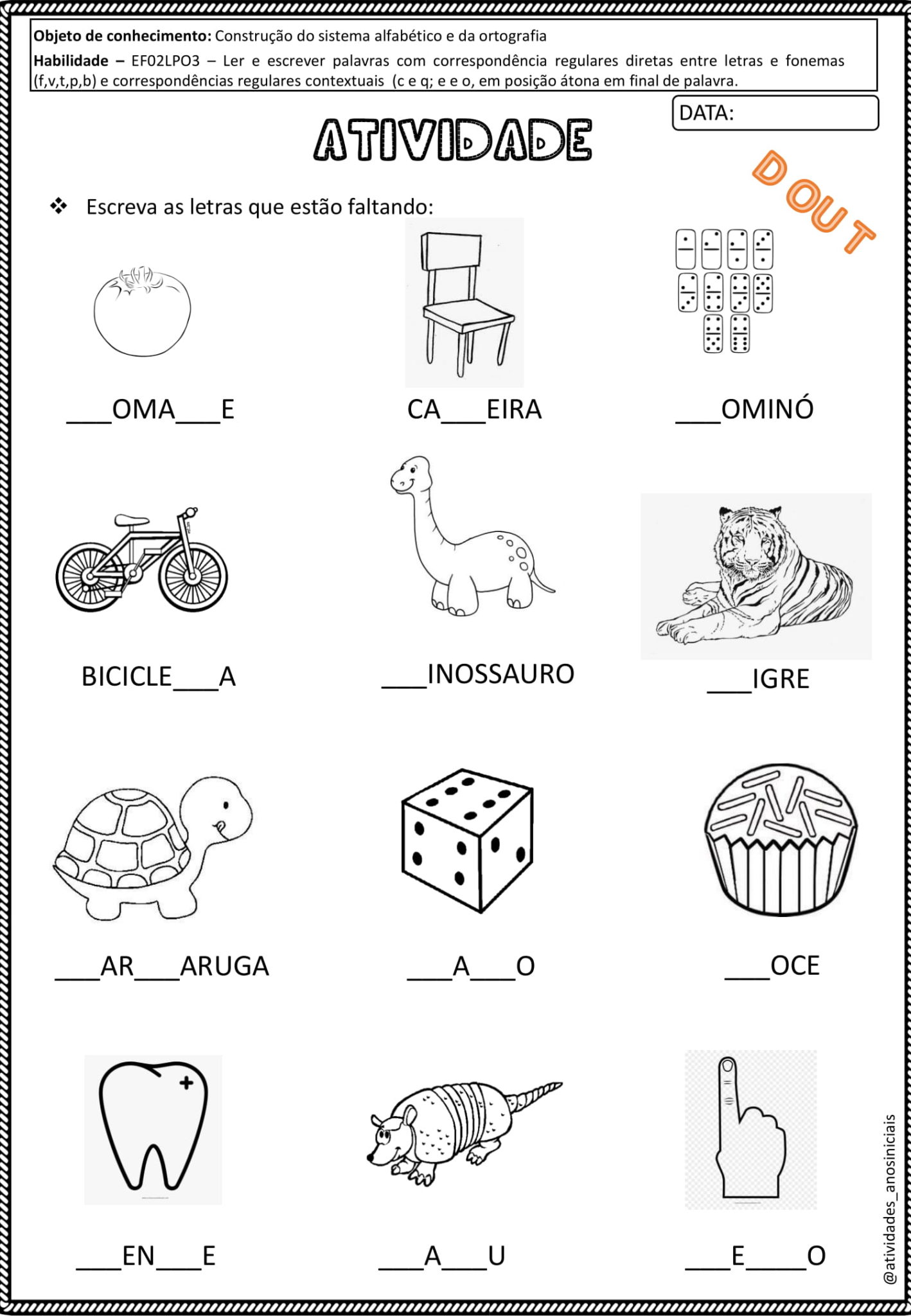 2º ano - Atividades de otrografia: T ou D - com o código alfanúmerico - Cuca Super legal ...