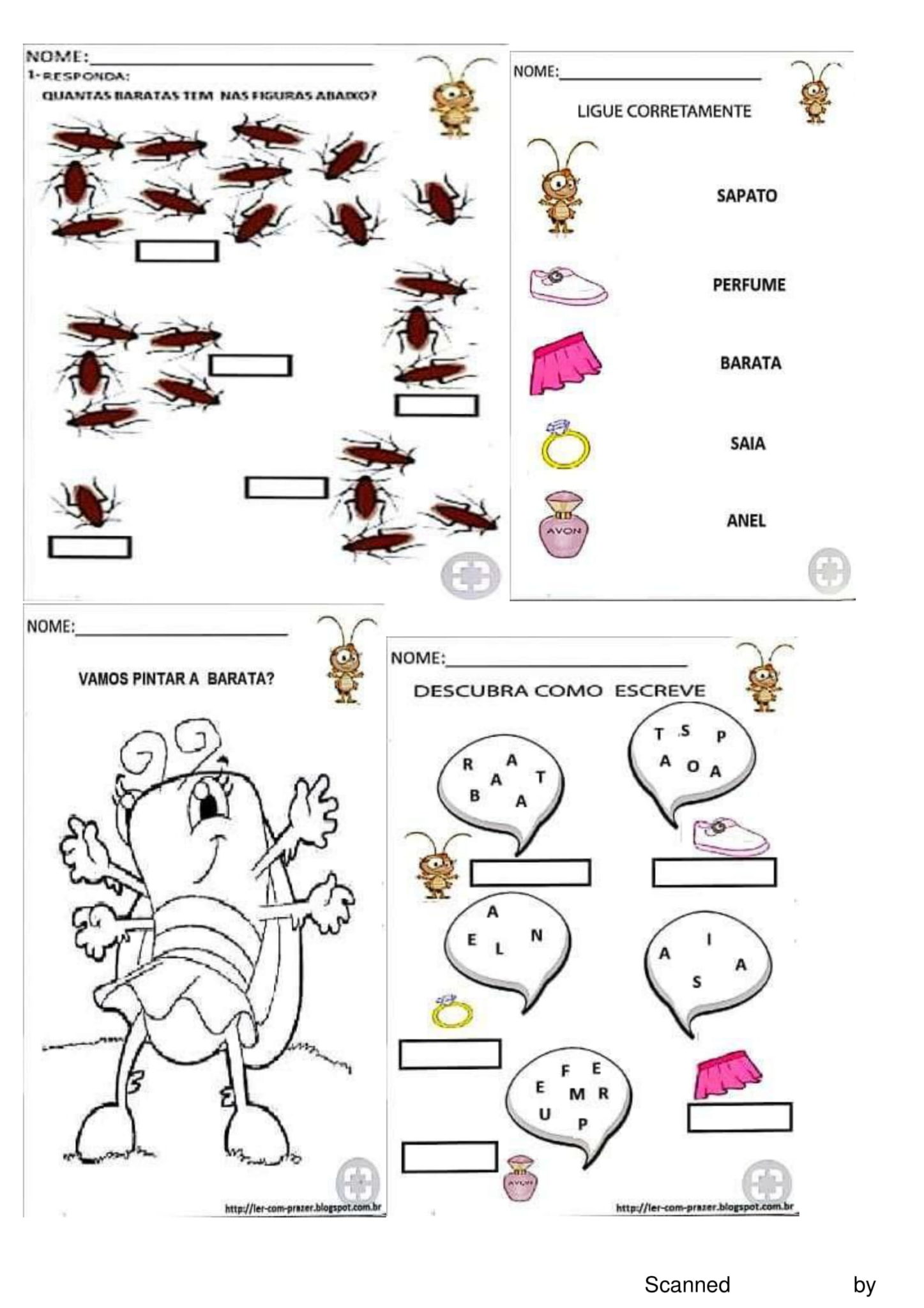 Atividade A Barata Diz Que Tem - FDPLEARN
