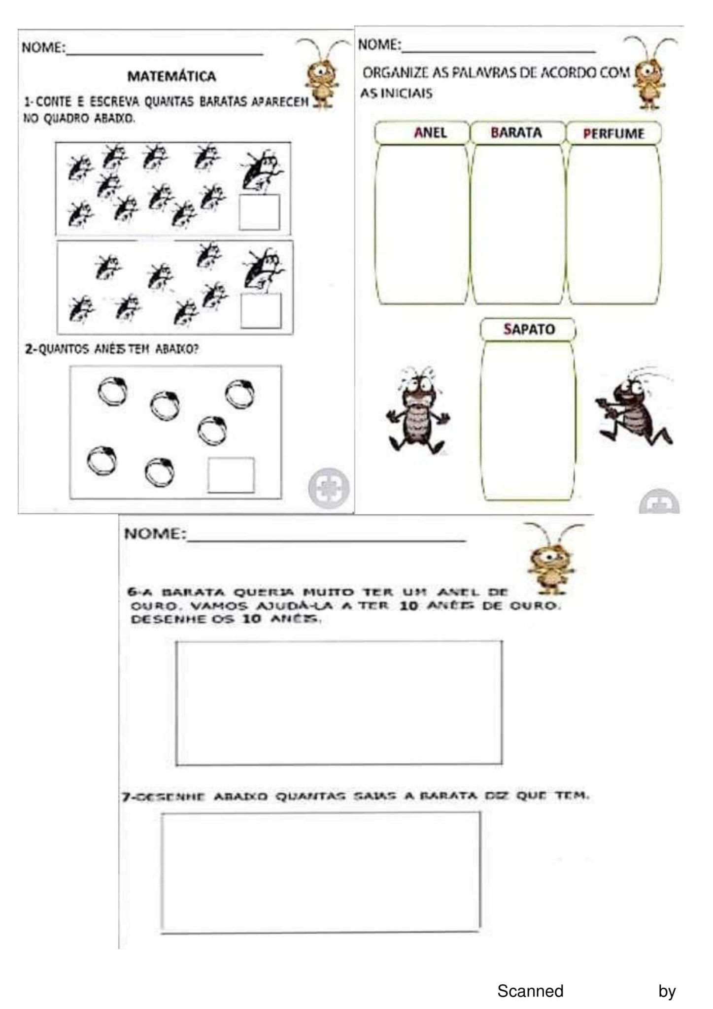 Atividades A Barata Diz Que Tem Educação Infantil - FDPLEARN