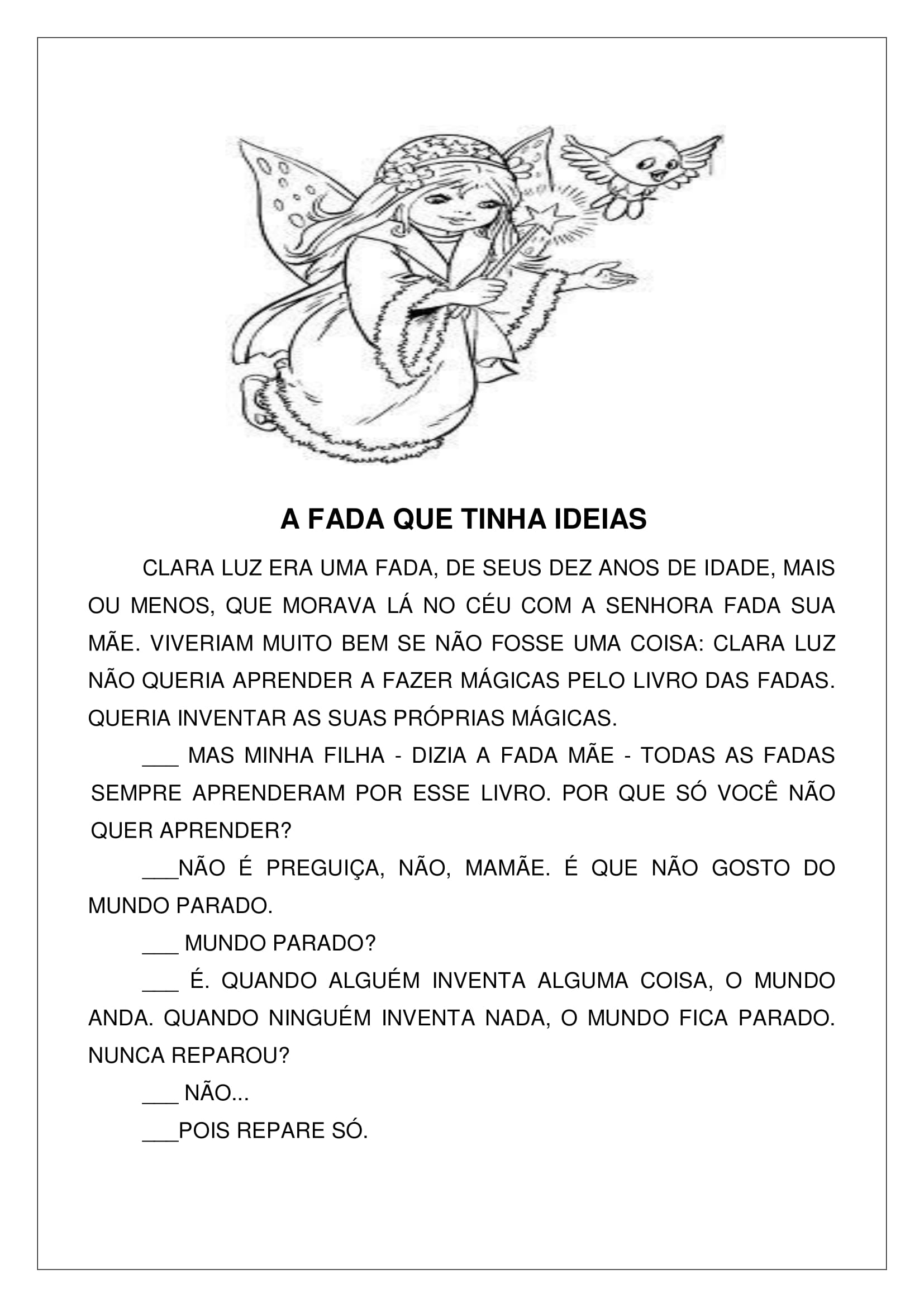 2° ano - leitura e interpretação de textos variados ( letra bastão e ...