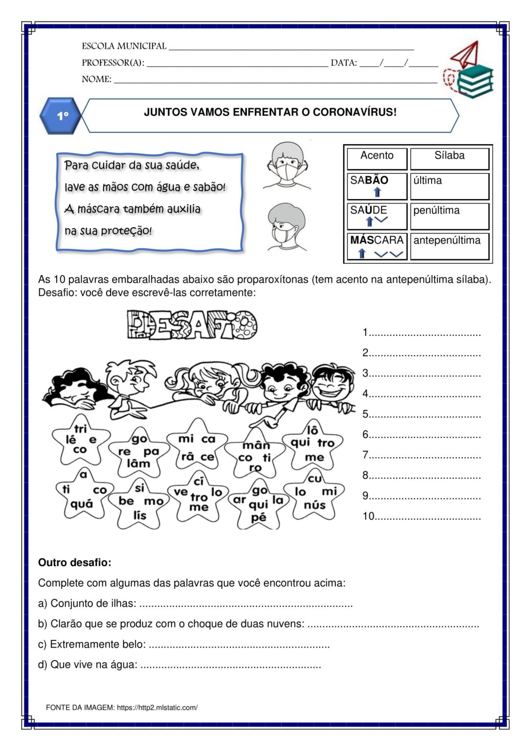 4º ANO - Atividades interdisciplinares - semana 1 - Cuca Super legal ...