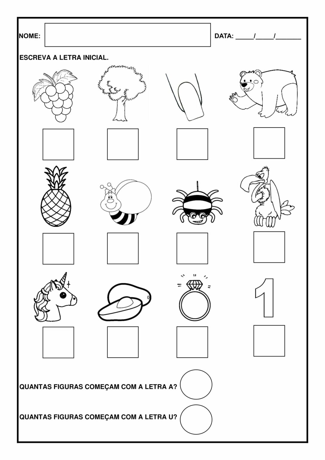 Educação infantil - 2º PERÍODO - Atividades iniciais ET - Cuca Super ...