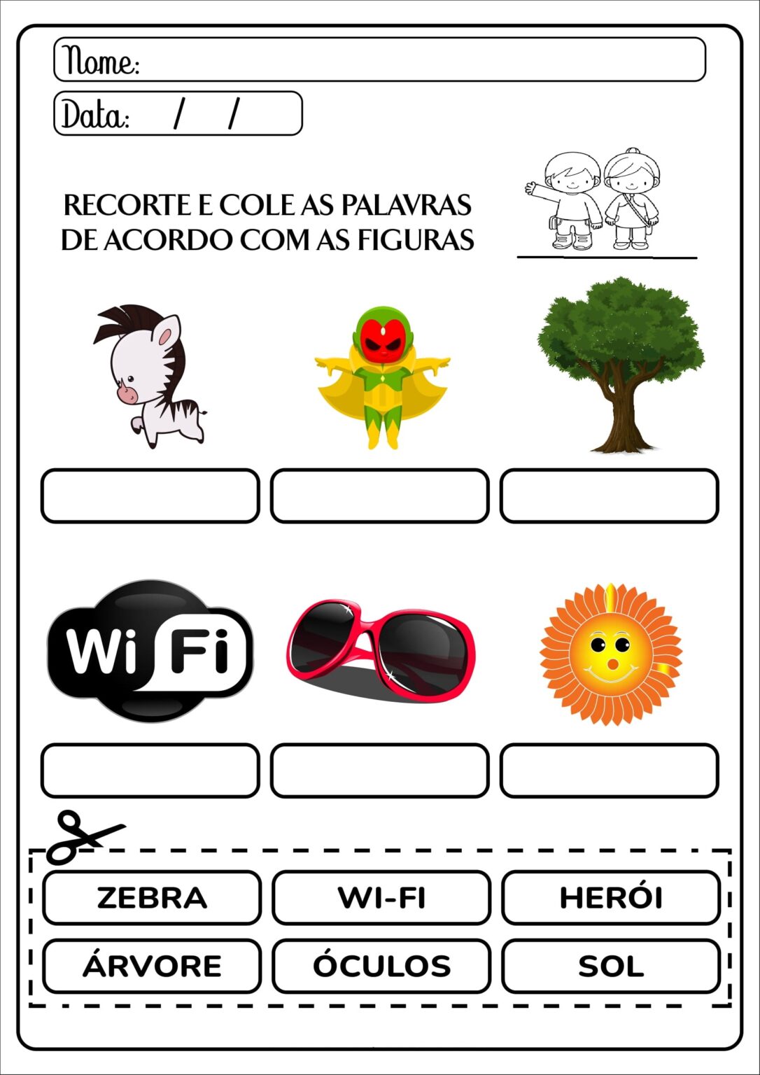 1° e 2° anos - Ditado recortado - imagens coloridas - Cuca Super legal ...