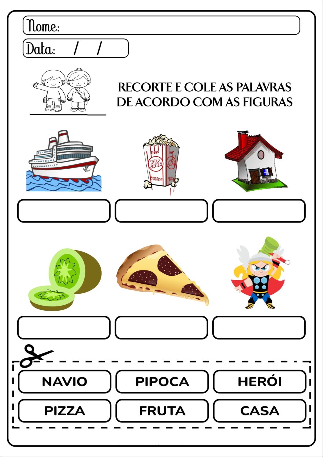 1° e 2° anos - Ditado recortado - imagens coloridas - Cuca Super legal ...