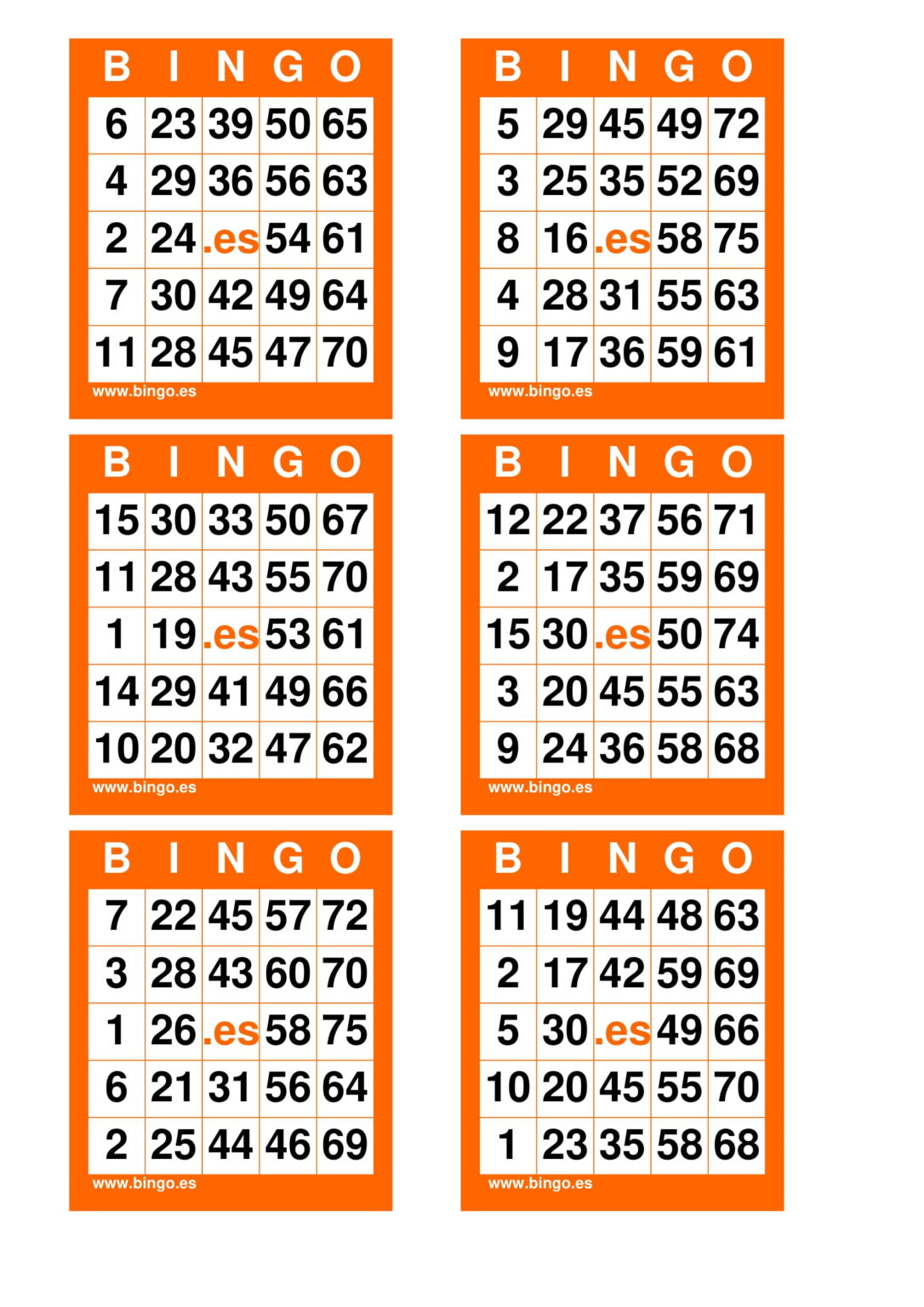 BINGO DOS NÚMEROS DE 1 a 75 - Cuca Super legal - Educação, coordenação ...