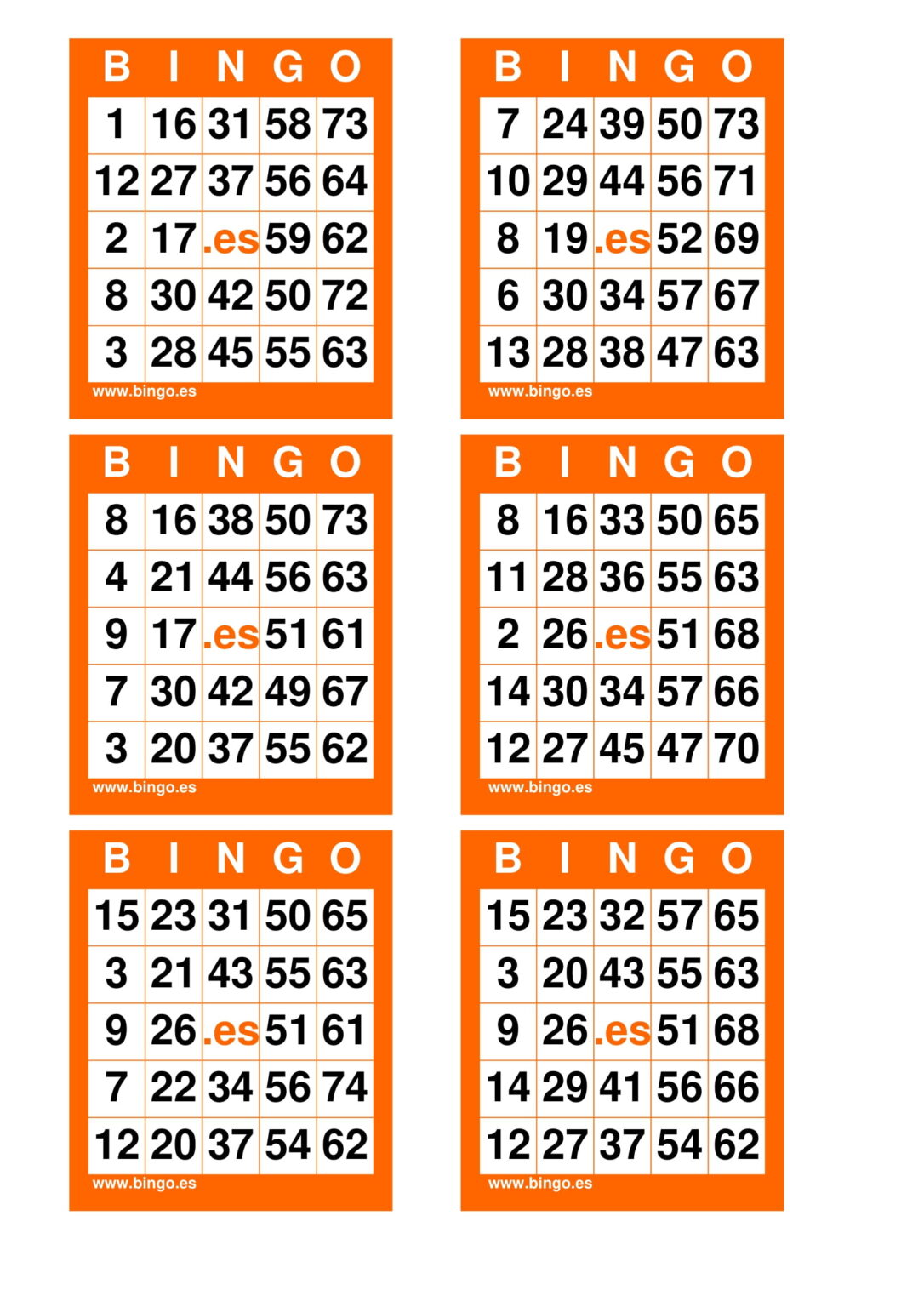 BINGO DOS NÚMEROS DE 1 a 75 - Cuca Super legal - Educação, coordenação ...