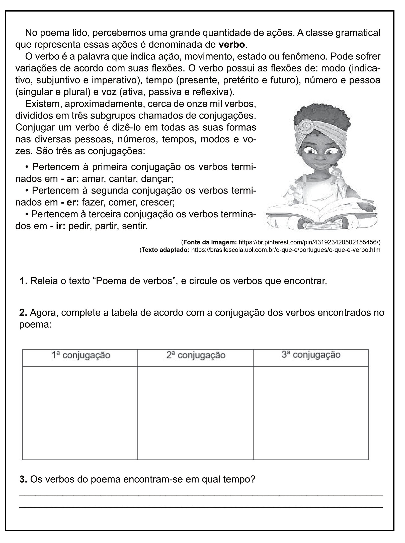 5º ano - Atividades de língua portuguesa - leitura e interpretação ...