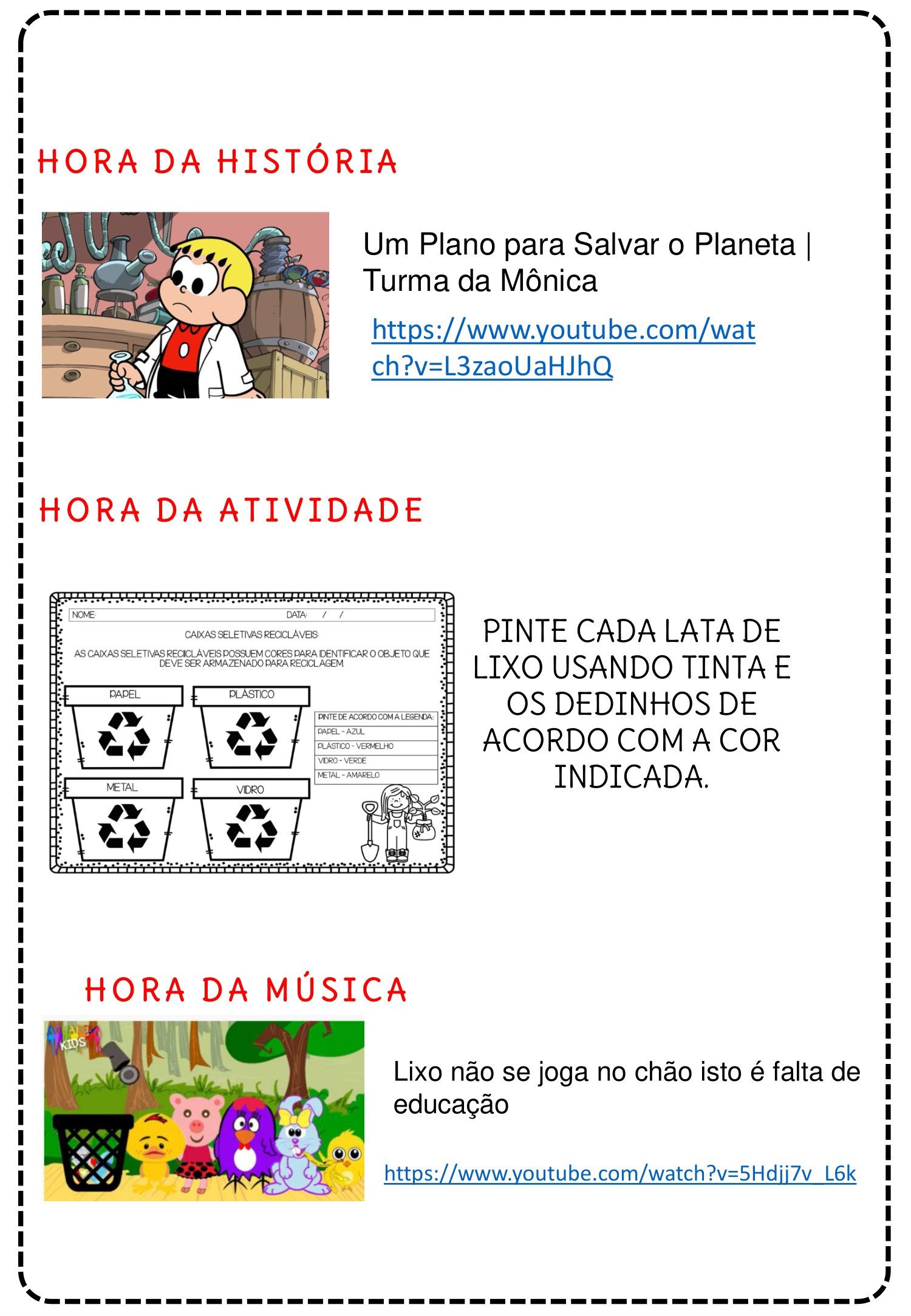 Ed. infantil - ATIVIDADES BASEADAS NOS CAMPOS DE EXPERIÊNCIA: EON/CGM/TSCF/EFPI - Cuca Super ...