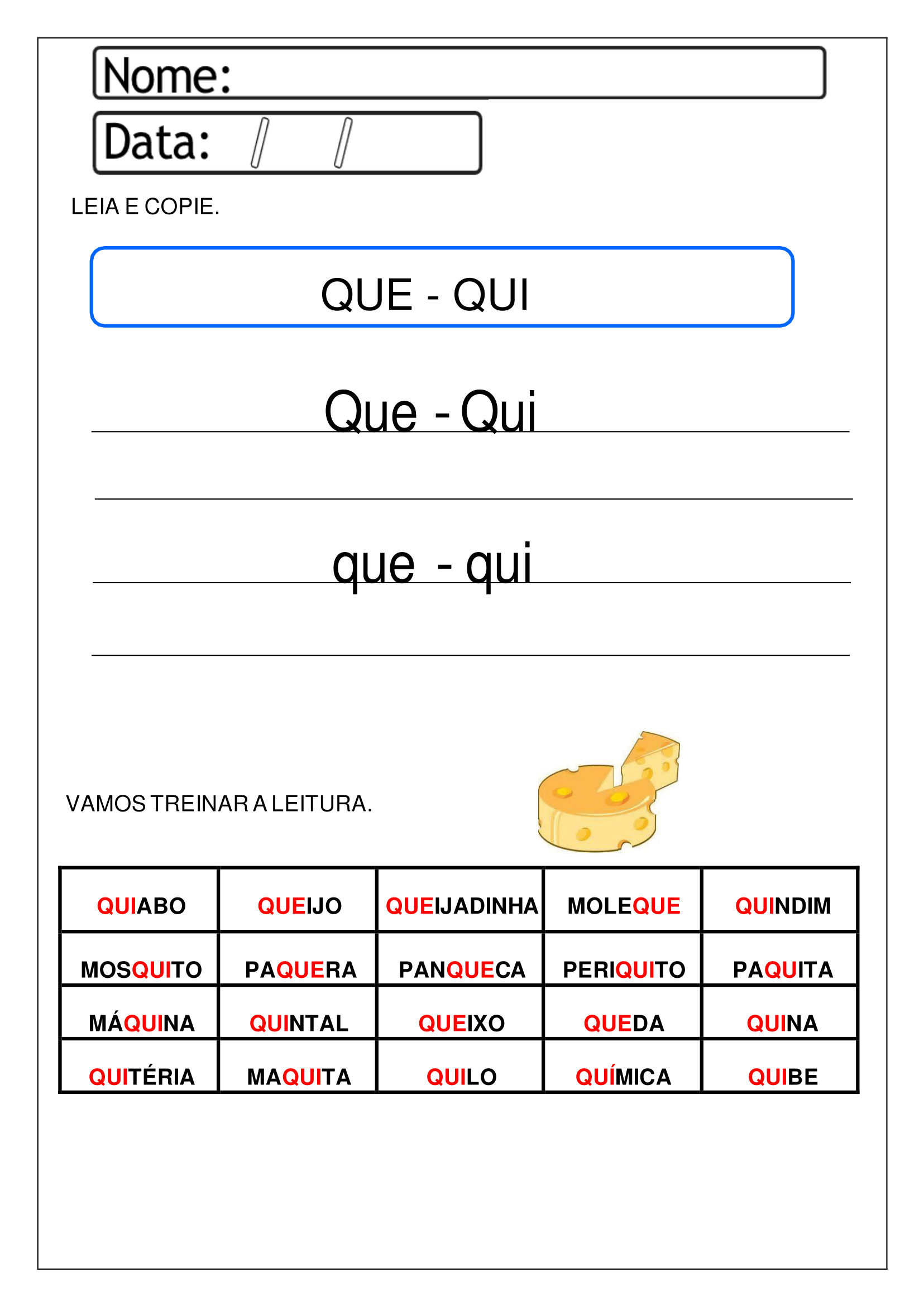 1º e 2º anos - ATIVIDADES DE ORTOGRAFIA QUE E QUI - Cuca Super legal ...