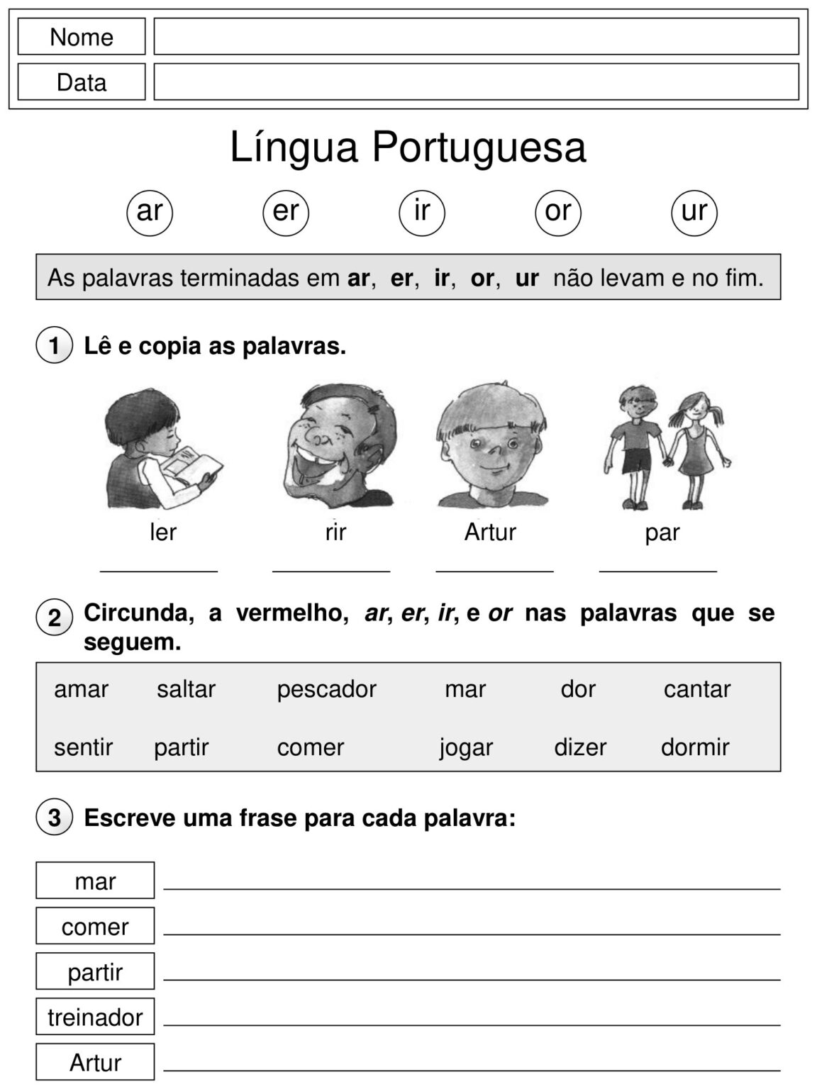 1º, 2º e 3º anos - Atividades de reforço de ortografia - Cuca Super ...